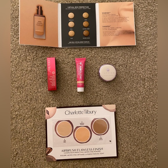 Tatcha | Makeup | Primer Foundation Deluxe Samples Shisedo Glam Glow ...